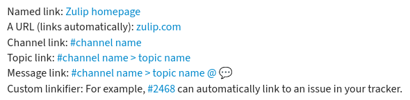 Format your messages | Zulip help center